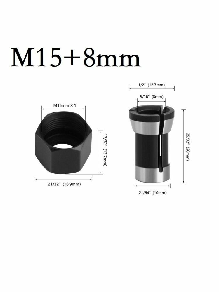 Гайка с винтом M15 с цанговым патроном