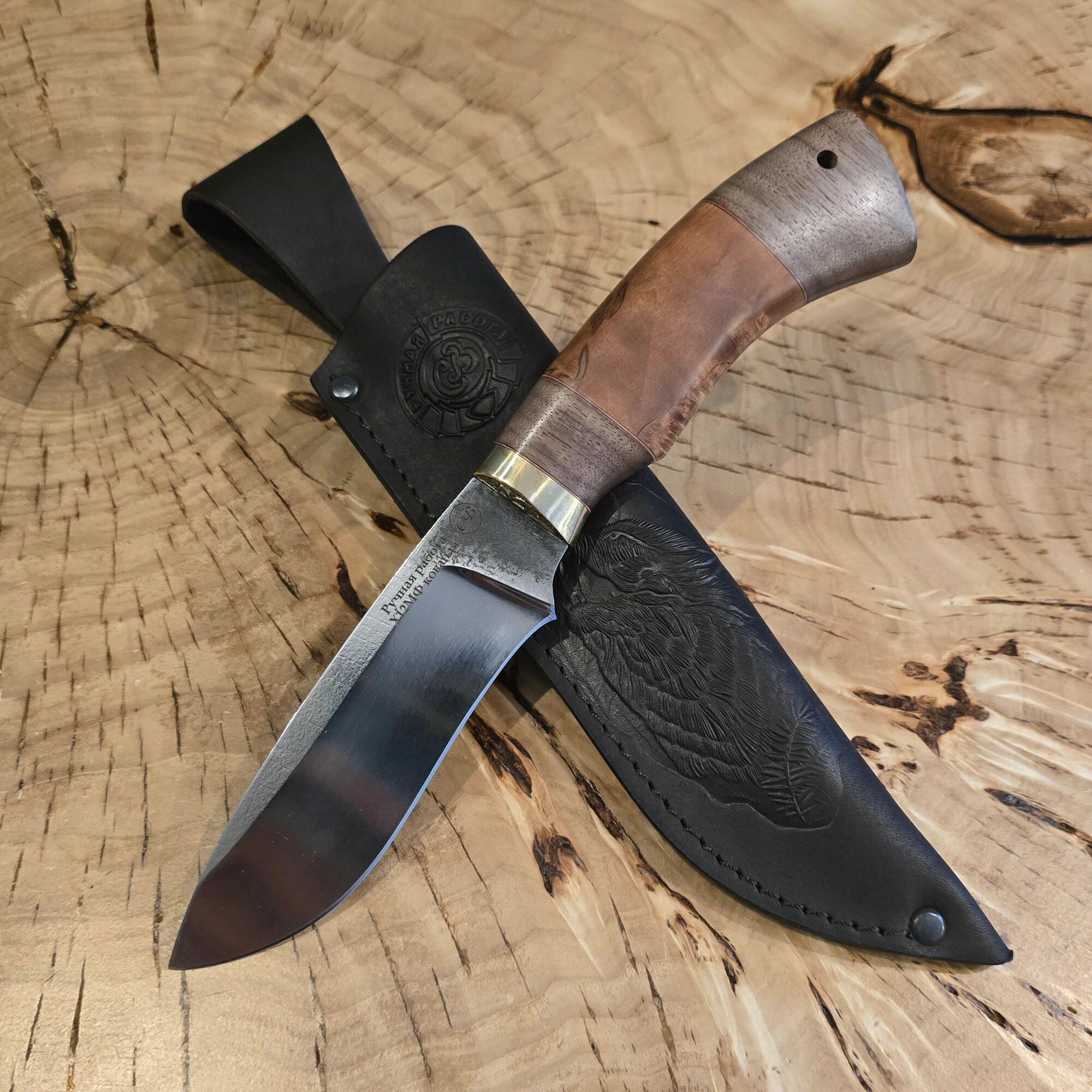 Нож Беркут, сталь Х12МФ, рукоять сапеле венге, СВ-Клинок