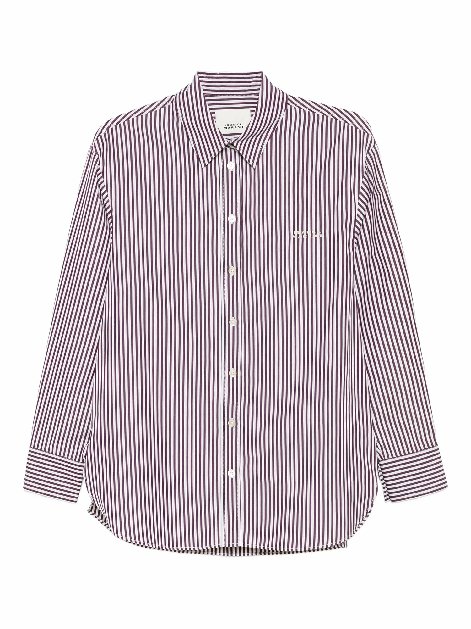 Рубашка Striped button-fastening shirt