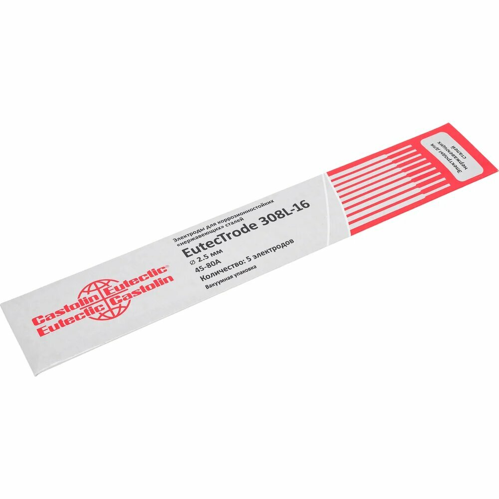 CASTOLIN Электроды EutecTrode E308L-16, д.2,5мм, упак.5шт, 71101065