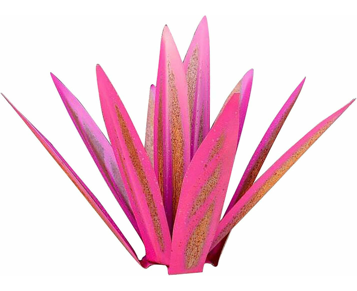 55cm Серебряный Агава Металлический Скульптурный Орнамент Для Сада, Антик Декор Садового Статуэтки, Набор Из 9 Листов Чернилного Железа, Включающий Шуруповерт, Гайки, Винты и Инструкцию