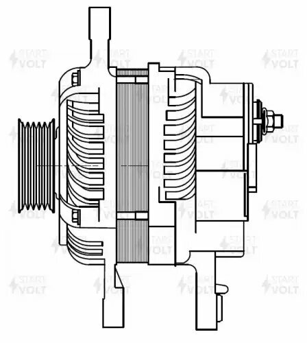 Генератор 110A Mitsubishi Outlander 03>/Lancer IX 2.0i 03>