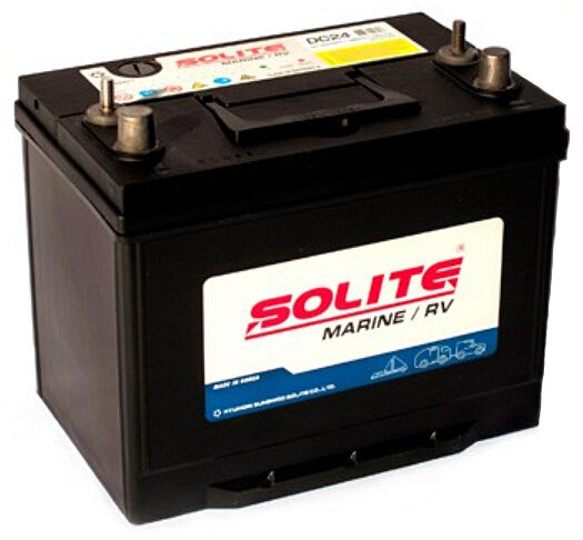 Аккумулятор лодочный Solite Marine DC27 6СТ-90 прям. 306x173x225