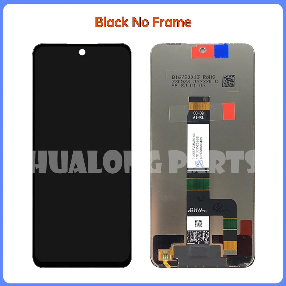 6,79 "высокое качество для Xiaomi Poco M6 4G ЖК-дисплей с цифровым преобразователем сенсорного экрана для Xiaomi Poco M6 4G рамка экрана LCD No Frame