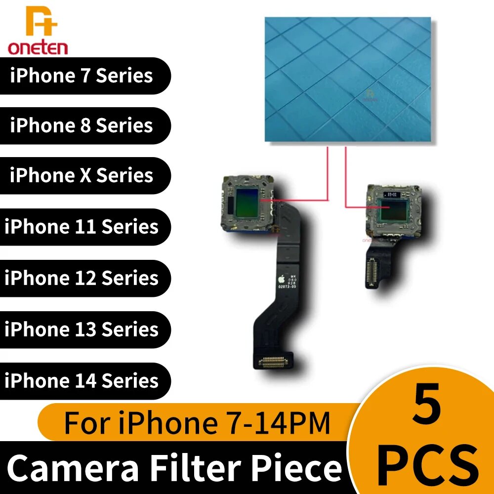5 шт, ультраширокоугольный оптический фильтр для задней камеры телефона iPhone 7G-X 5PCS 14P 14PM