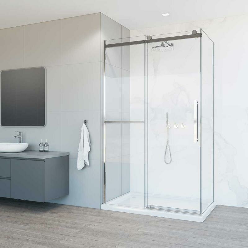 Vincea Душевой уголок Como Soft VSR-1CS1012CL, 1200*1000, хром, стекло прозрачное Vincea