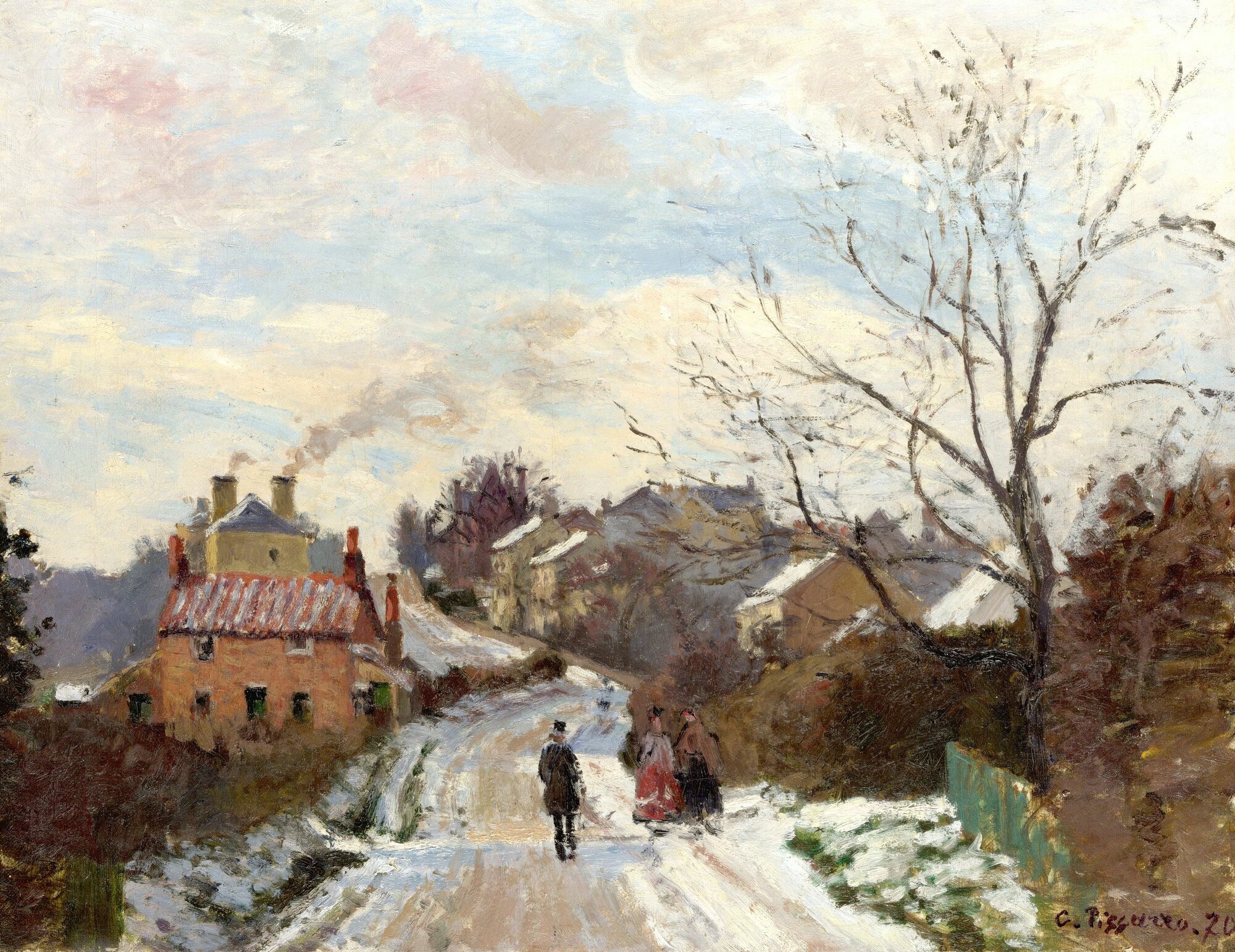 Картина Писсаро Камиля Фокс-Хилл, Верхний Норвуд 1870 80х62 см