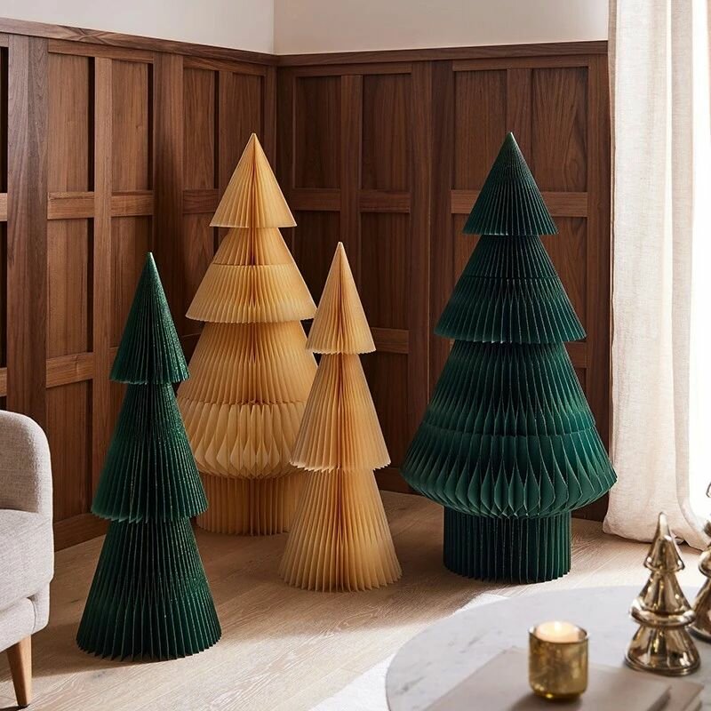 Елка бумажная большая складная 1.2m 1.8m/large paper Christmas tree