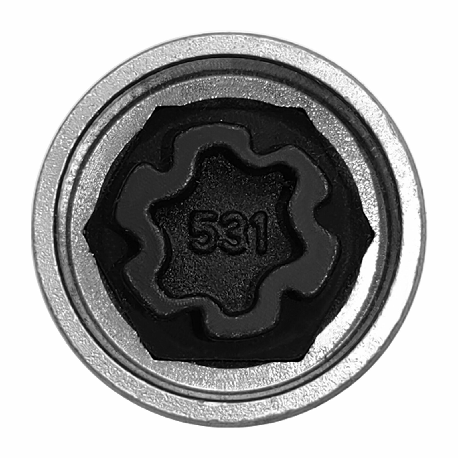 Замена ключа для антиугонных гаек Volkswagen Security Master Locking Wheel Nut Key 531, гайковый головной ключ для антиугонных винтов, сталь, серебристый цвет, 1 штука