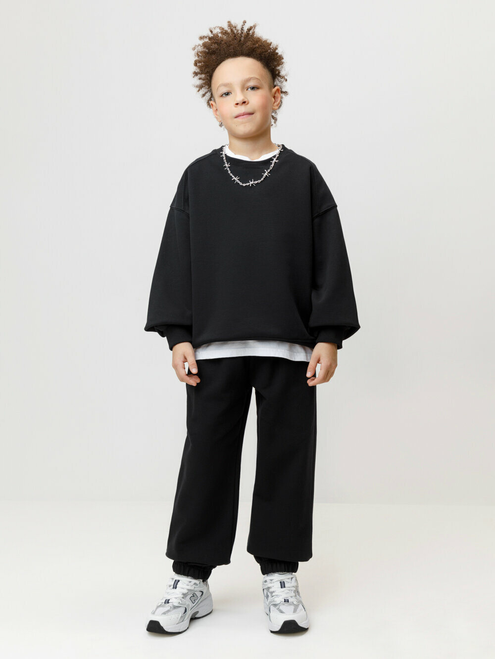 Брюки спортивные МП 400891/черный 1413