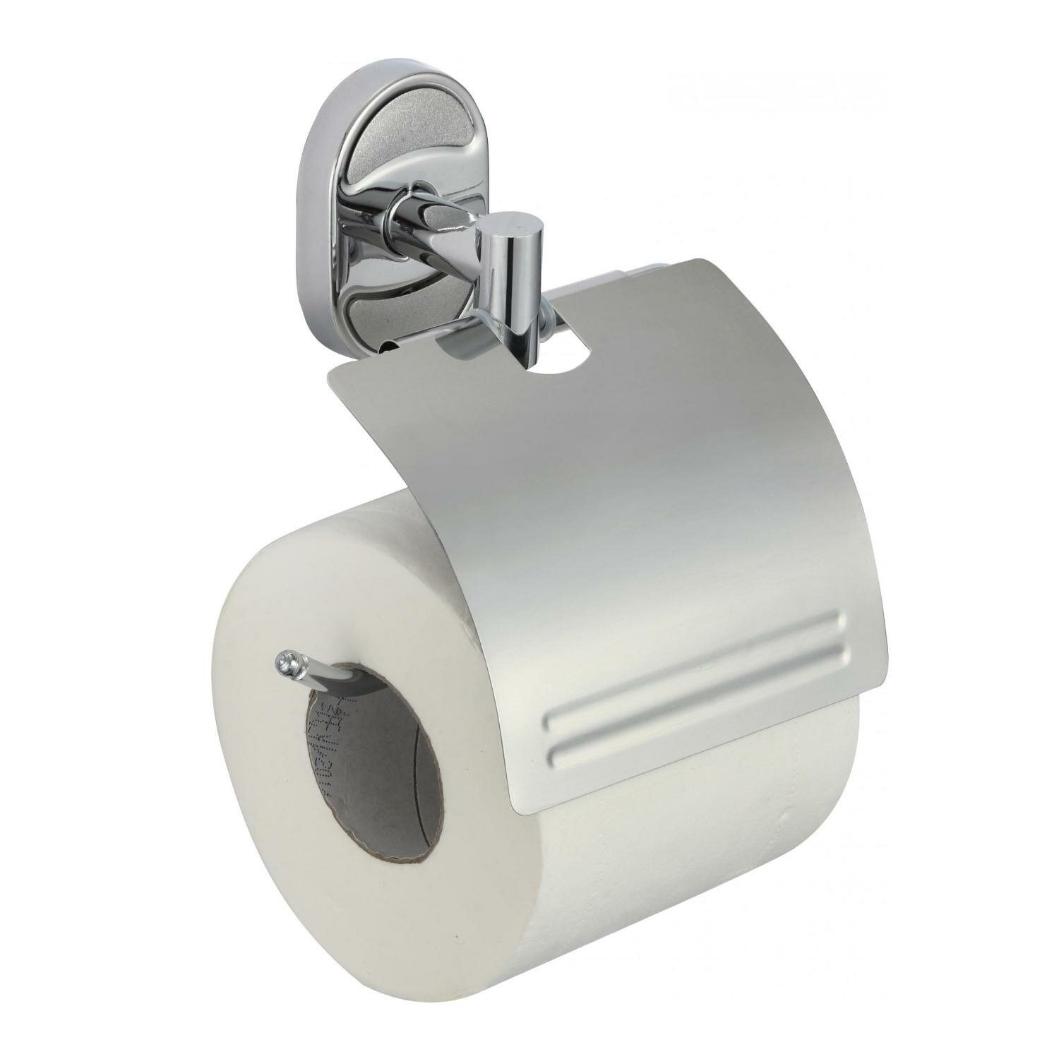 Держатель туалетной бумаги Savol S-007051 с крышкой цвет Хром