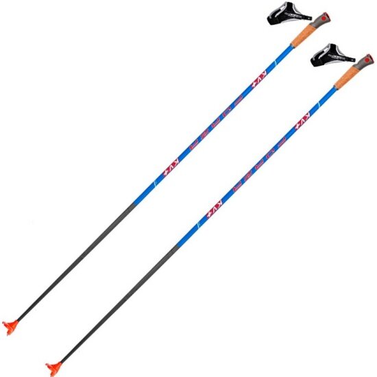 Палки лыжные Kv+ FORZA Blue Clip, 150 см