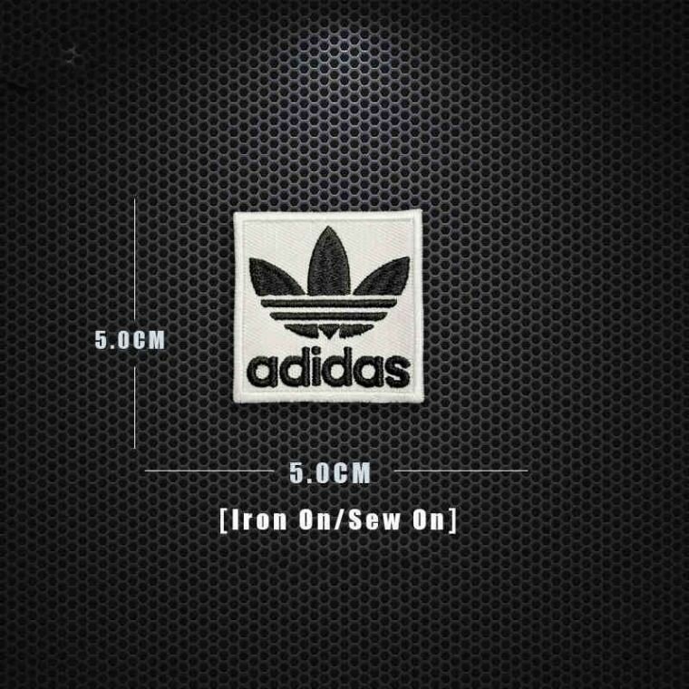 Adidas Вышитая тканевая нашивка на одежду, с клеевой основой для термопресса и горячего тиснения, декоративная термоаппликация для ремонта и обновления вещей