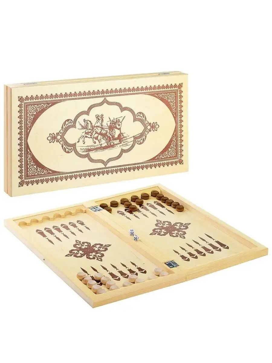 Игра настольная Нарды деревянные (поле 40см х40см)