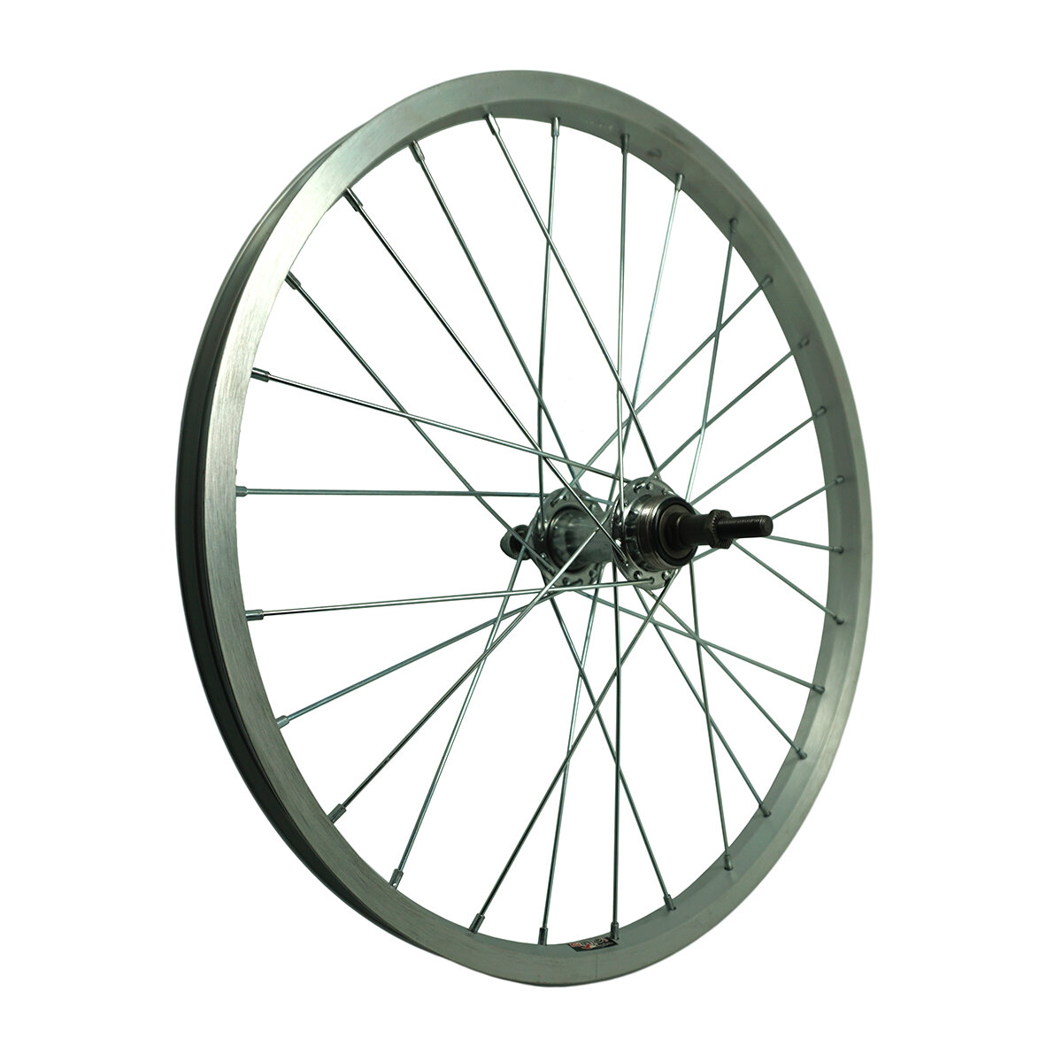 Olimp Колесо заднее ZXX18798 20, втулка под трещ, на гайках, цвет Серый