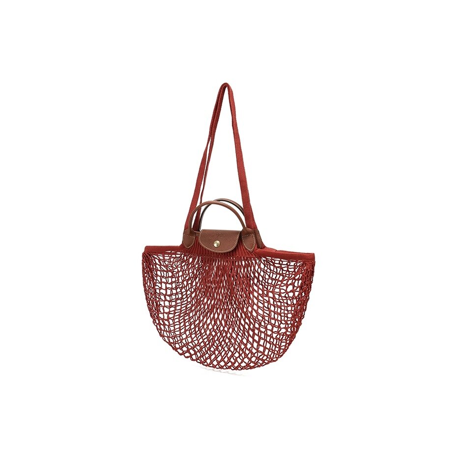 Сумка Longchamp, красный/коричневый — фото 1