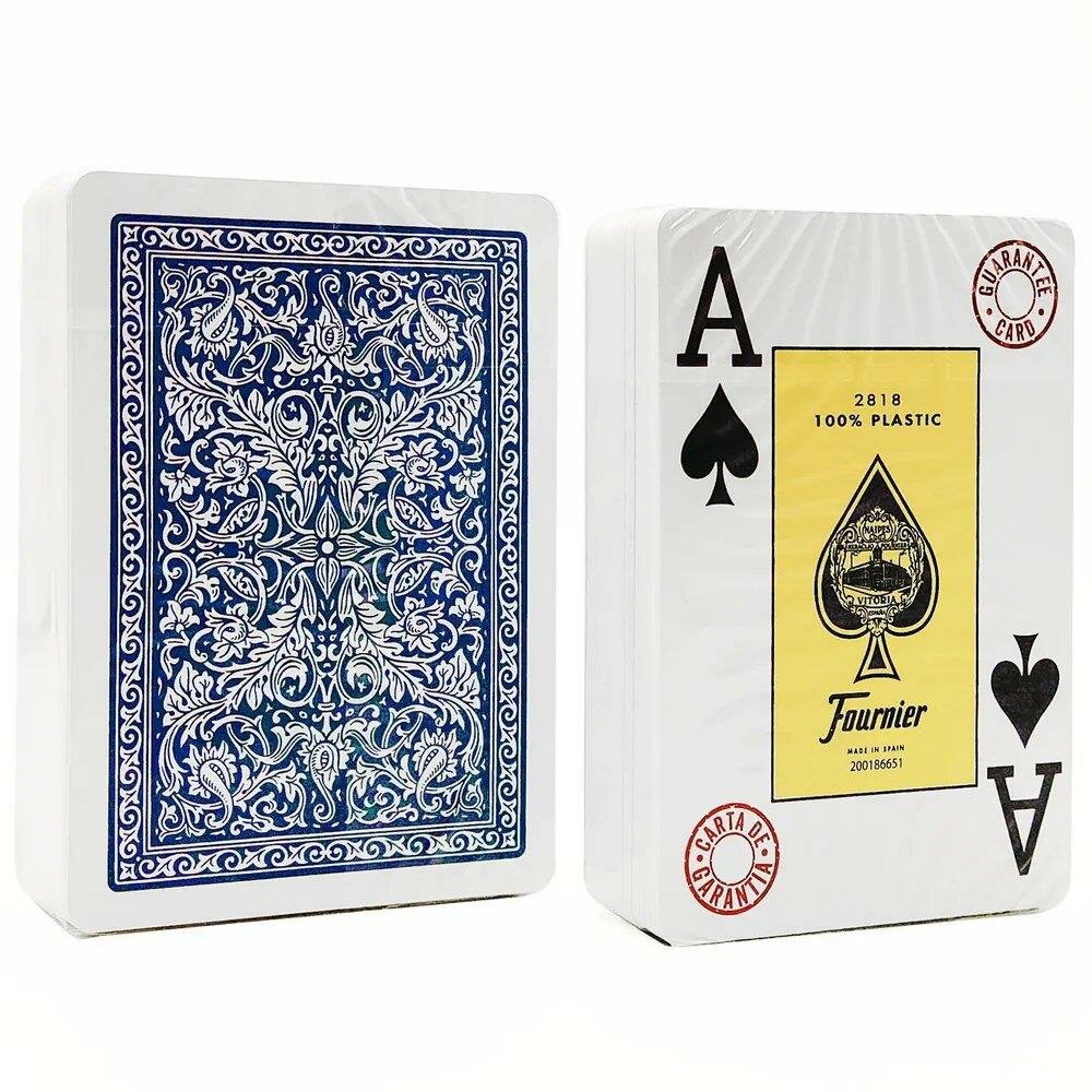 Карты игральные "Fournier 2818 blue" 100% пластик 62322 Fournier