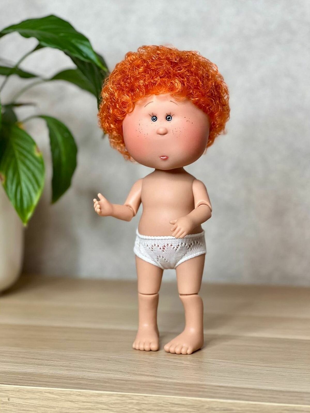 Кукла для девочки виниловая 30 см Мио шарнирная без одежды