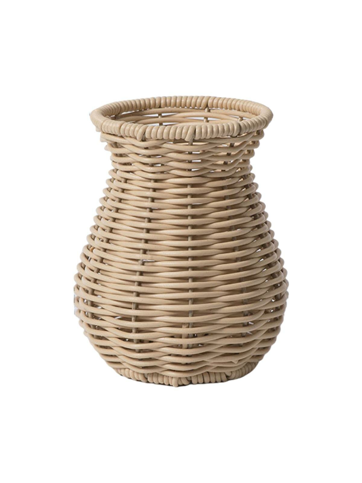 Плетеная ваза Ваза из ротанга для композиции растений Украшения гостиной