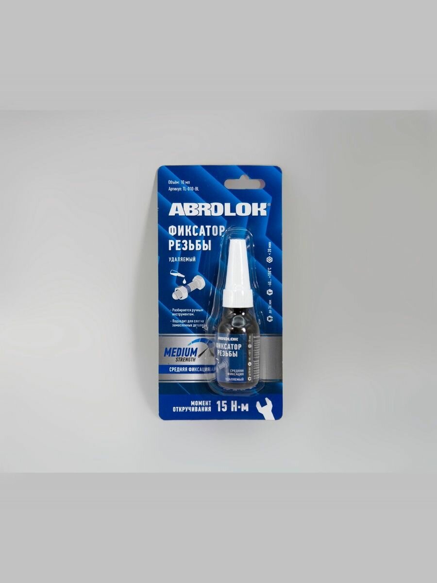 Фиксатор резьбы синий (удаляемый) ABRO MASTERS 10 мл