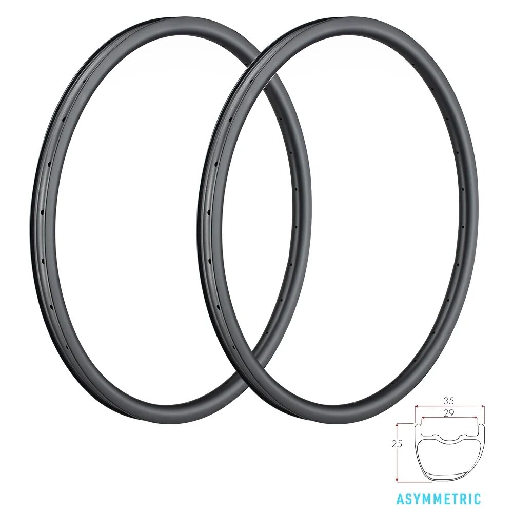 RYET 2024 29ER Карбоновые обода MTB T1000 35 мм Plain Asymmetric Rim