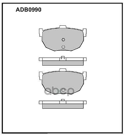 Колодки тормозные | зад | ALLIED NIPPON арт. ADB0990