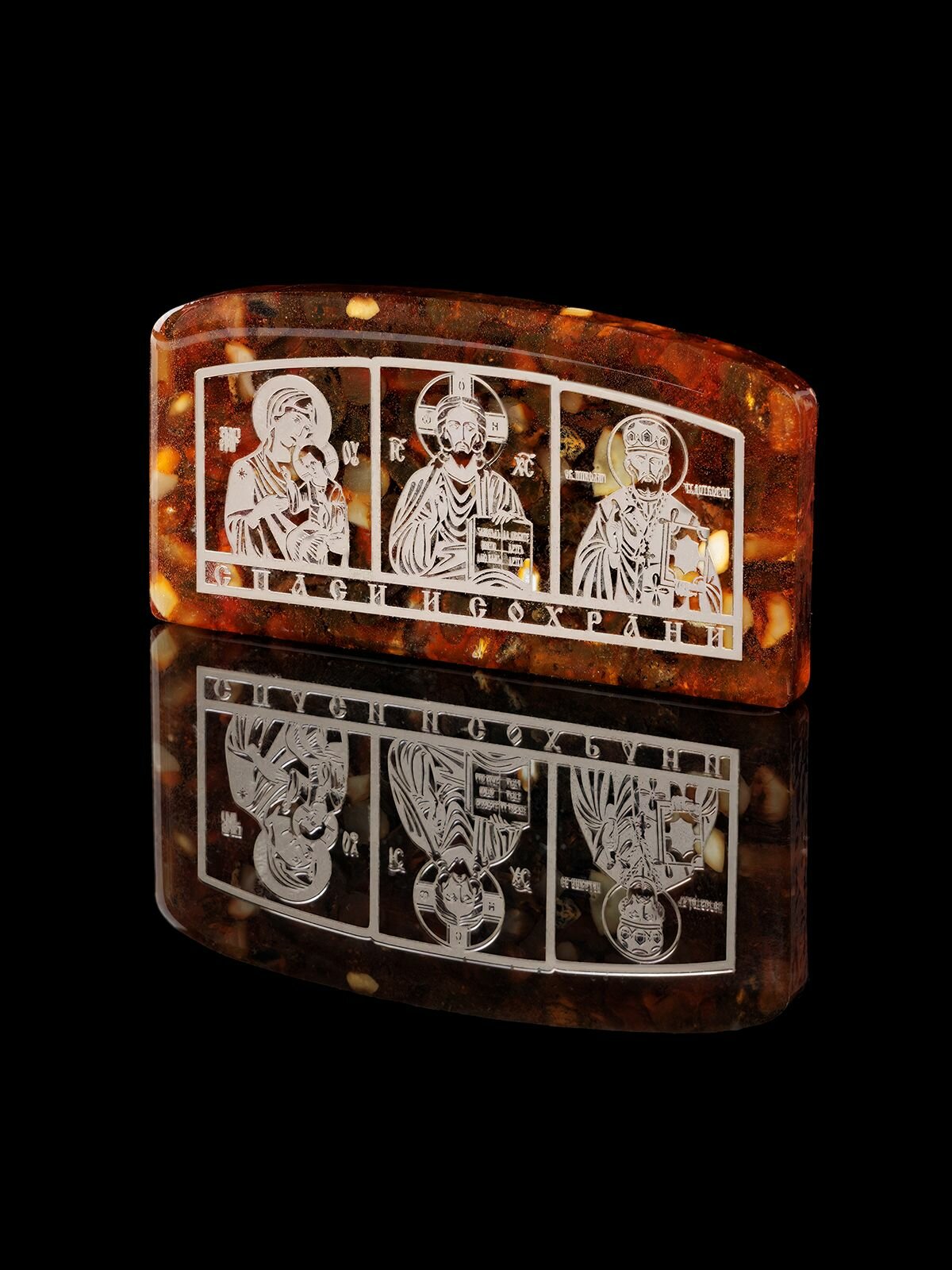 Икона в машину - триптих, автомобильная икона, оберег