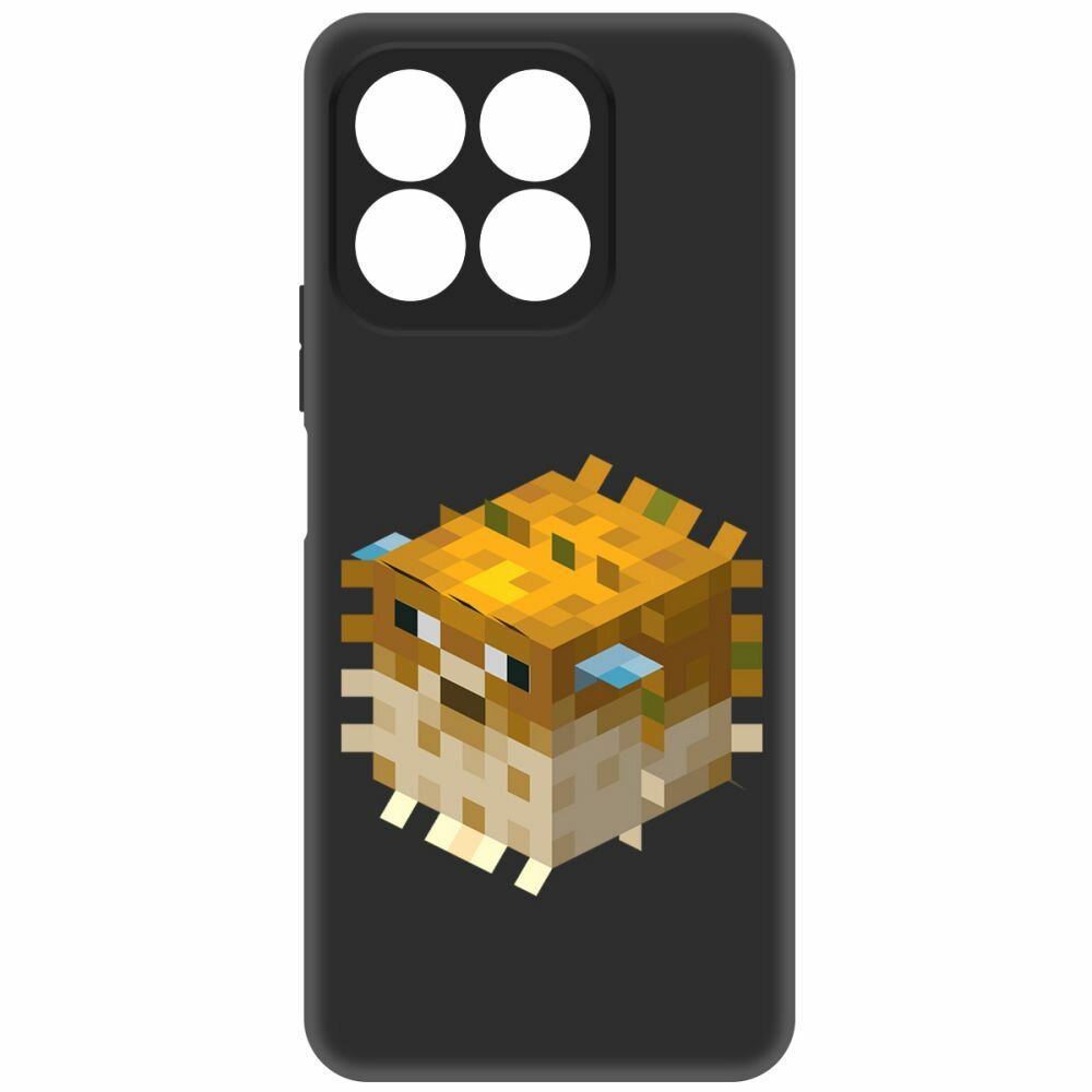 Чехол-накладка Krutoff Soft Case Minecraft-Иглобрюх для Honor X8b черный