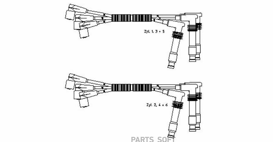 BREMI 300/674 Провода в/в к-т Opel Omega b 2.5 ()