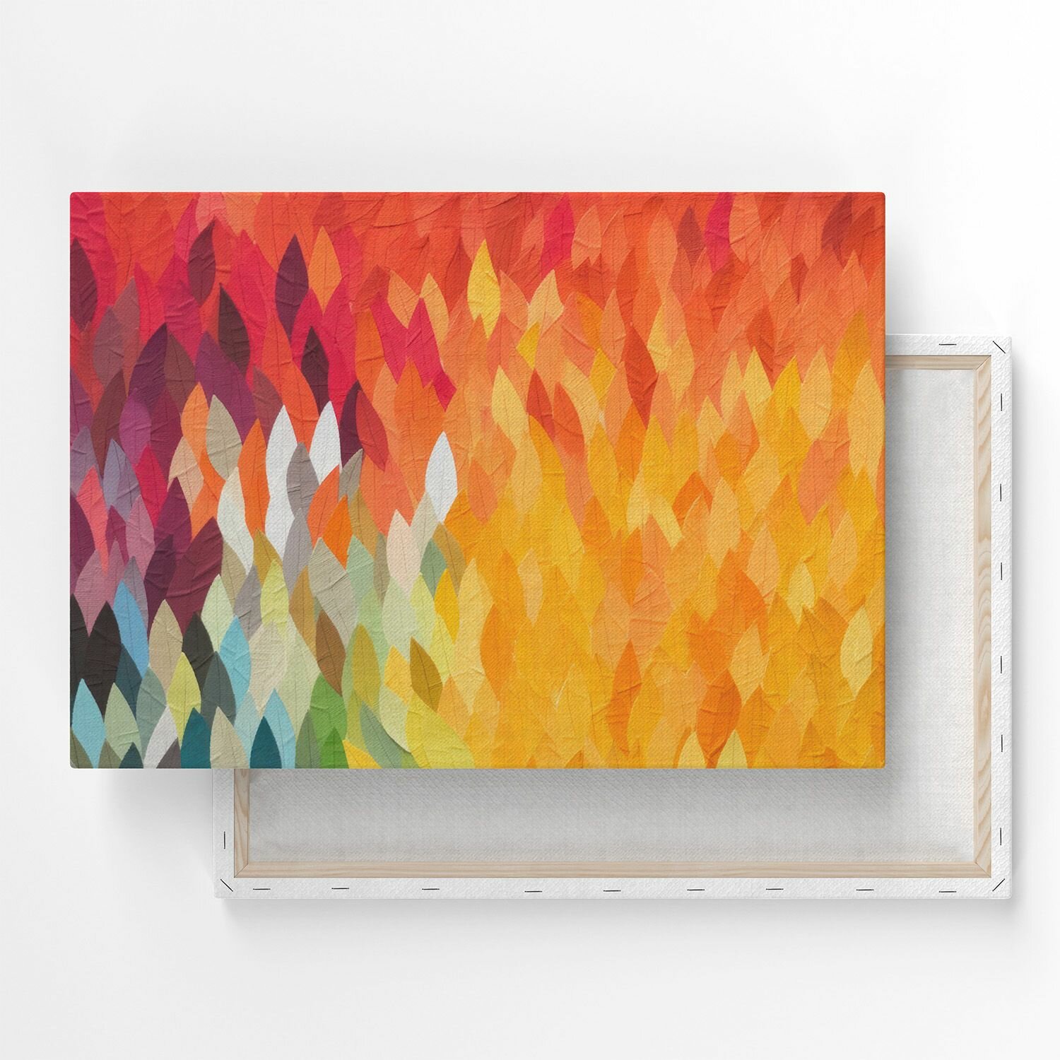 Картина на холсте, репродукция / Абстракция - Огонь / Размер 40 x 53 см