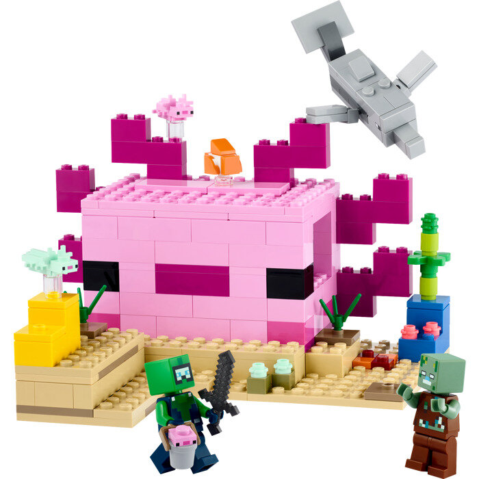 Конструктор LEGO Minecraft 21247 The Axolotl House, 242 дет.