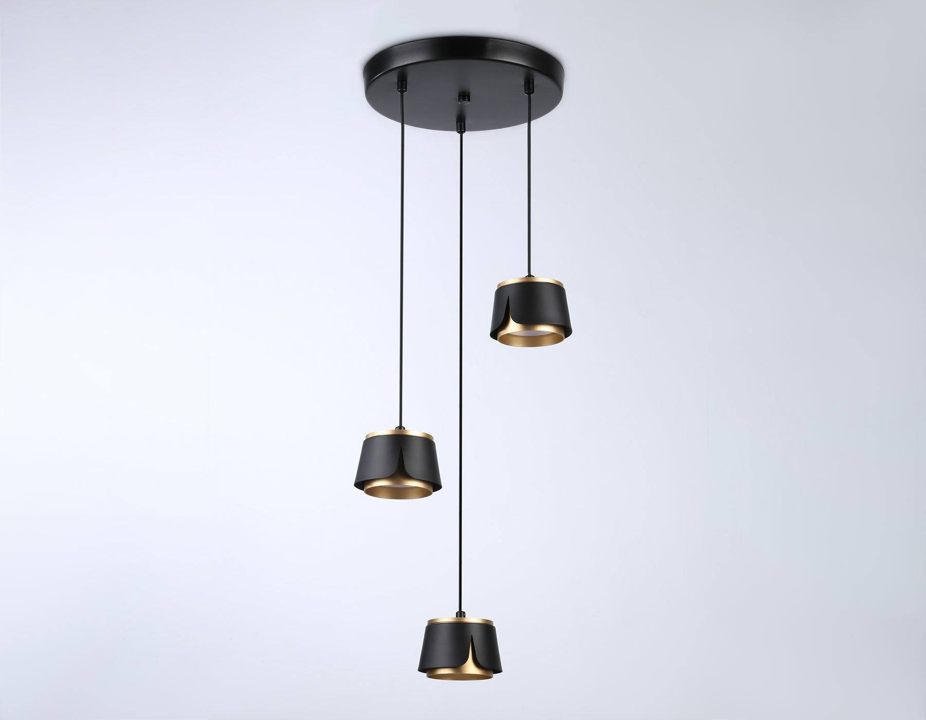 Подвесной светильник со сменной лампой GX53 TN71252/3 BK/GD черный/золото GX53/3 D250*1090