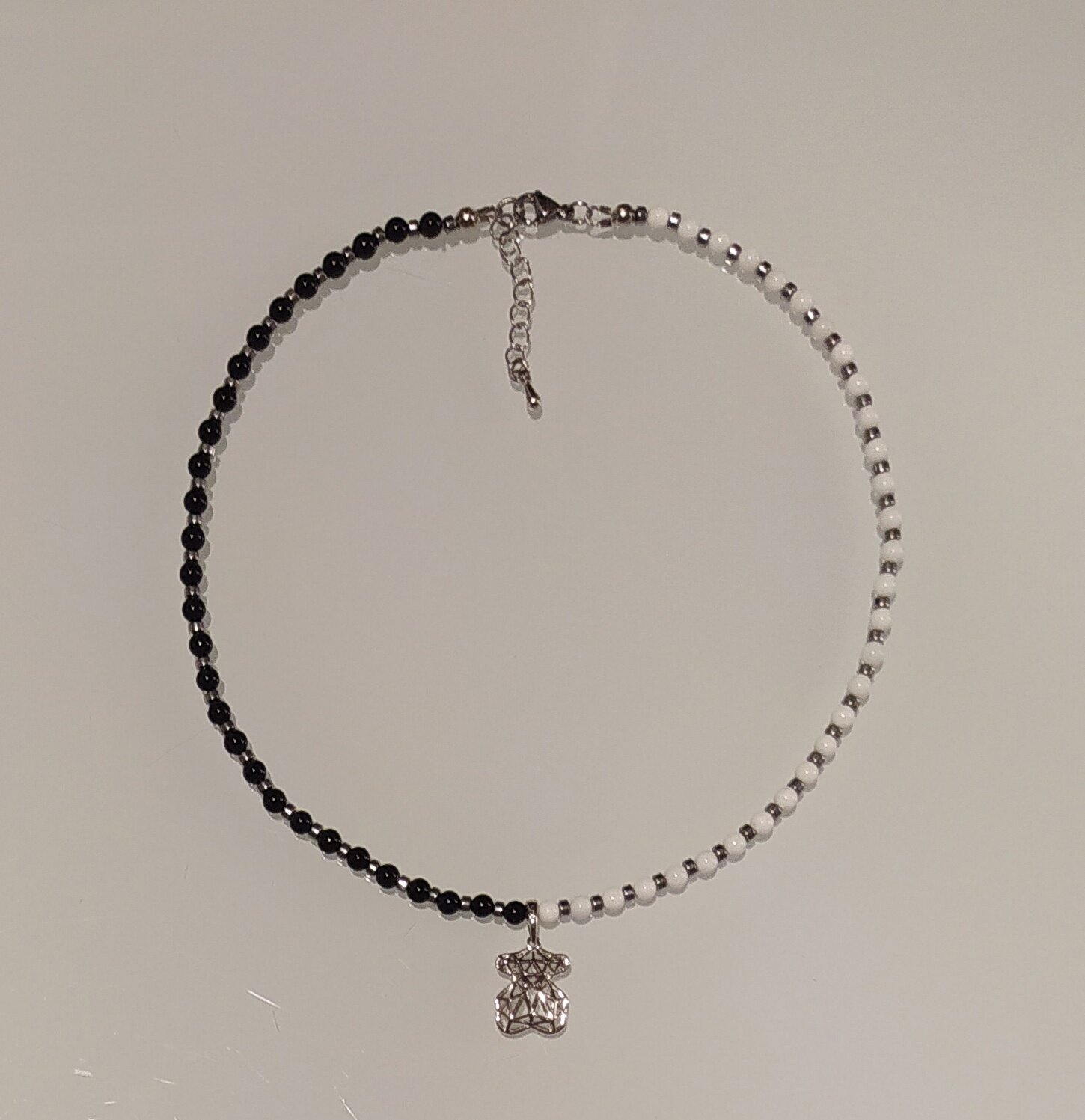 Колье, гематит, металл