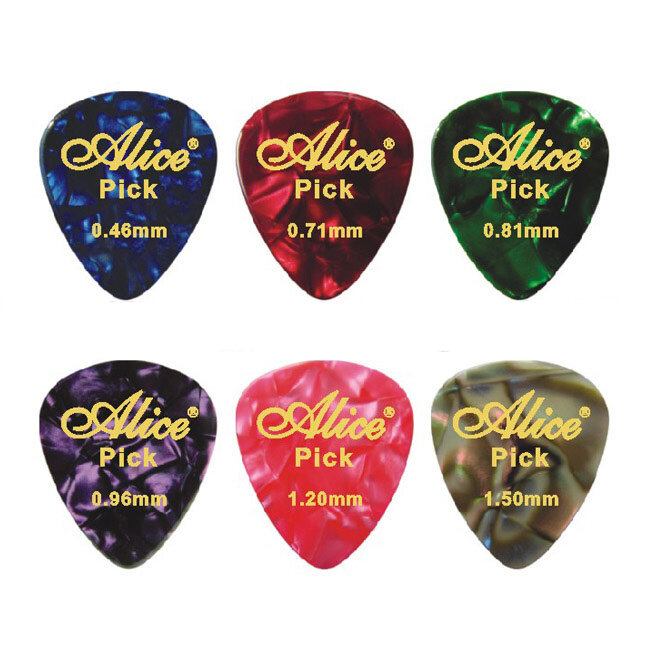 Набор медиаторов Alice AP-600K, 6 толщин, коробка 600 шт.