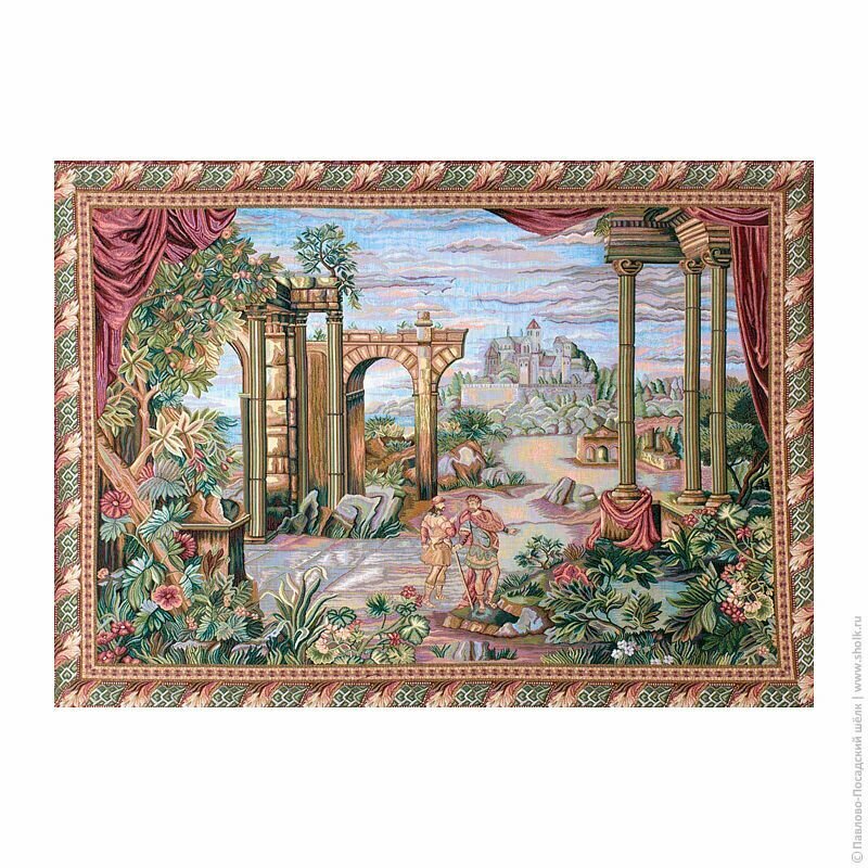 Панно гобеленовое на стену "Графские развалины", 118х158 см / Гобелен