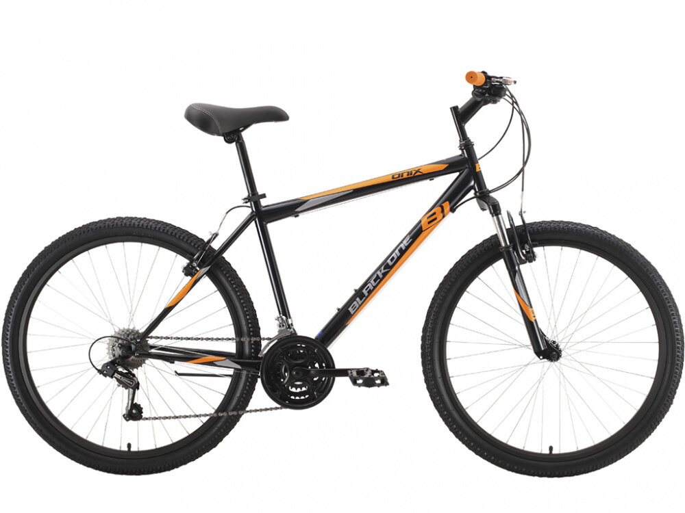 Велосипед Black One Onix 26 м (рама 20", черный/серый/оранжевый )