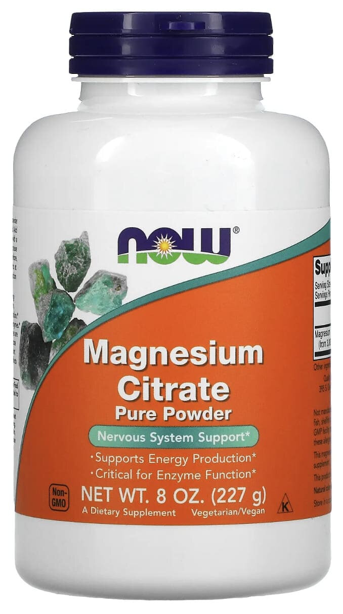 NOW Magnesium Citrate Powder, 8 oz (227 г)