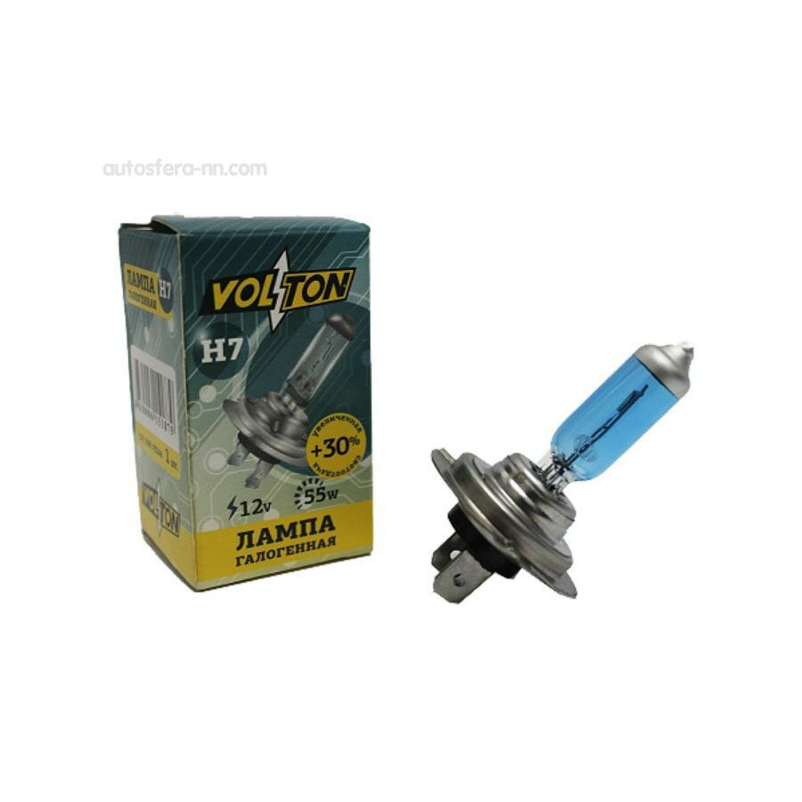 VOLTON VLT1411U Лампа галогенная H7 12В 55 Вт PX26d +30% "VOLTON"