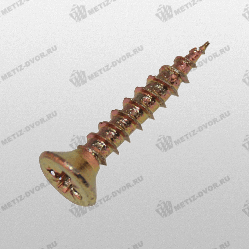 Шуруп потайной универсальный 3,0x16, желтый Уп (1000 шт.)