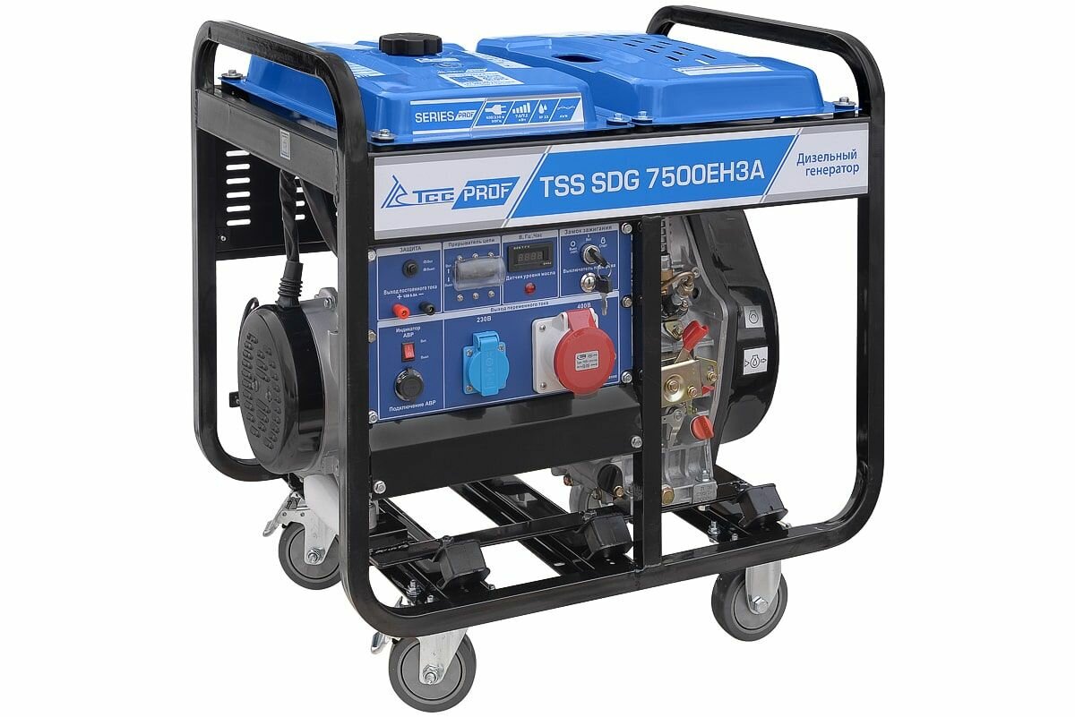 Дизель генератор TSS SDG 7500EH3A, номинальная мощность 7кВт, 220В