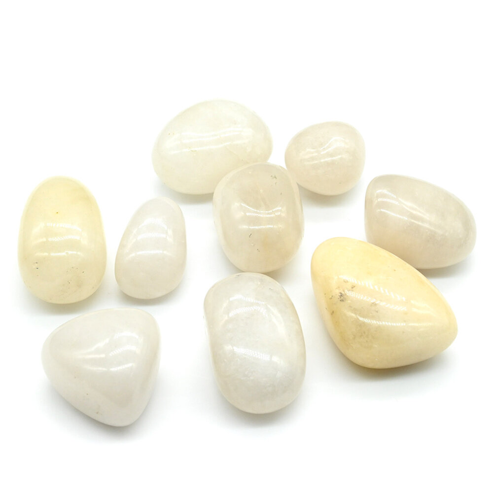 Кварц белый галтовка фракция 15-35мм, упаковка 200г .