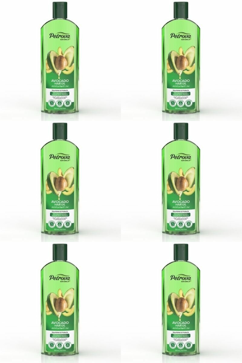 Petrova Питательное масло для волос с авокадо, 300 мл, 6 шт