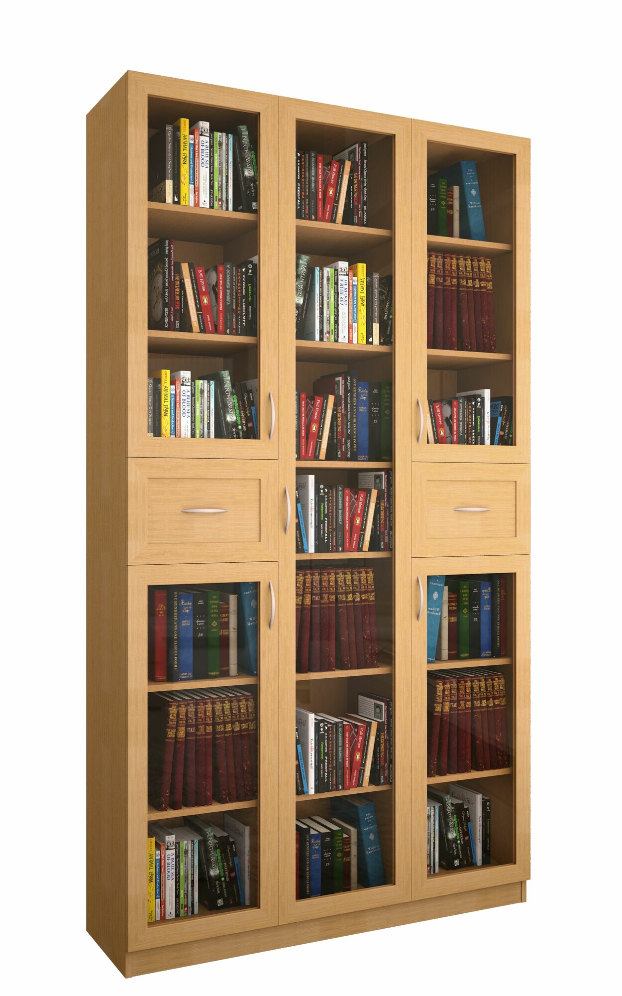 Книжный шкаф "Библиограф 3.10" 120х200х400, бук