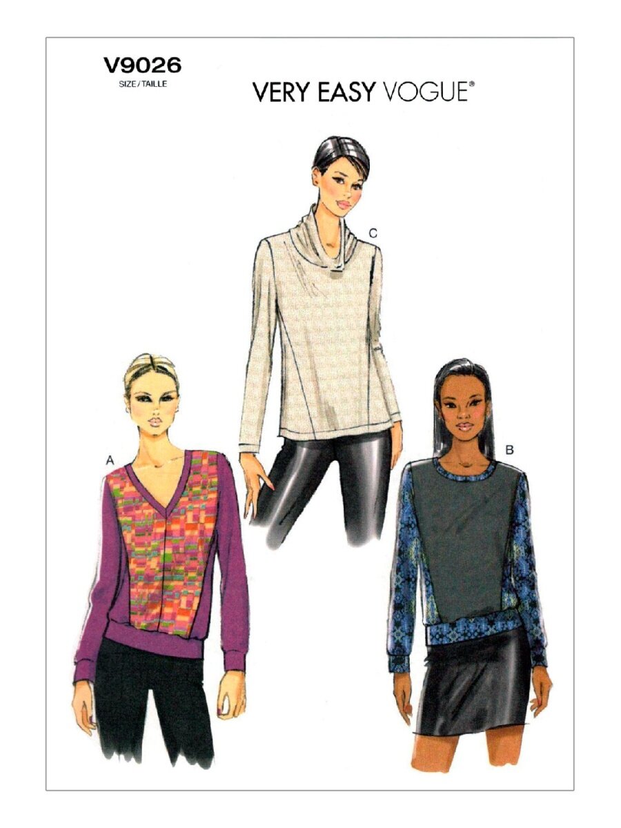 Выкройка VOGUE №9026 Пуловер