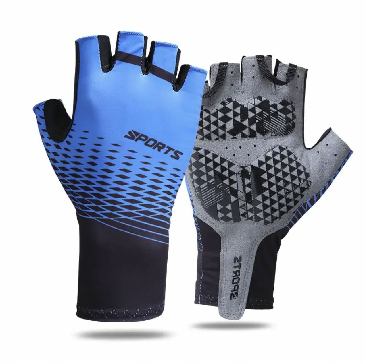 Перчатки велосипедные Performance Treyanch Glove черно-синие, р. M