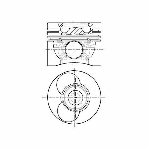 Поршень комплект для автомобиля, NÜRAL 87-743107-00 (1 шт.)