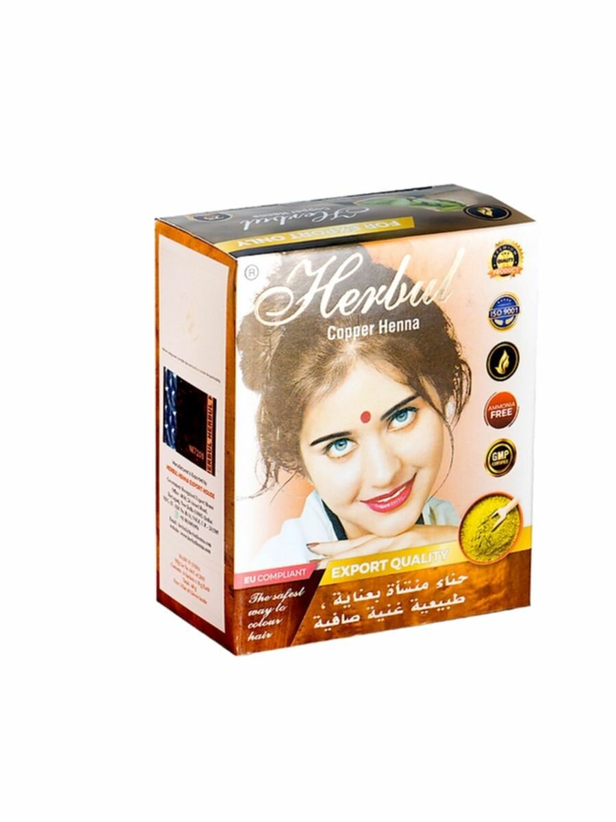 Краска для волос на основе хны COPPER медный