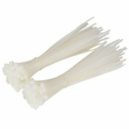 Стяжка хомут нейлоновая Exegate CV66-150x3.6W нейлон 6.6, 150x3.6мм, неоткрывающаяся, halogen free, -40°C - +85°C, белая, 100 шт.