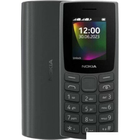 Кнопочный телефон Nokia 106 (2023) Dual SIM TA-1564 (угольный)