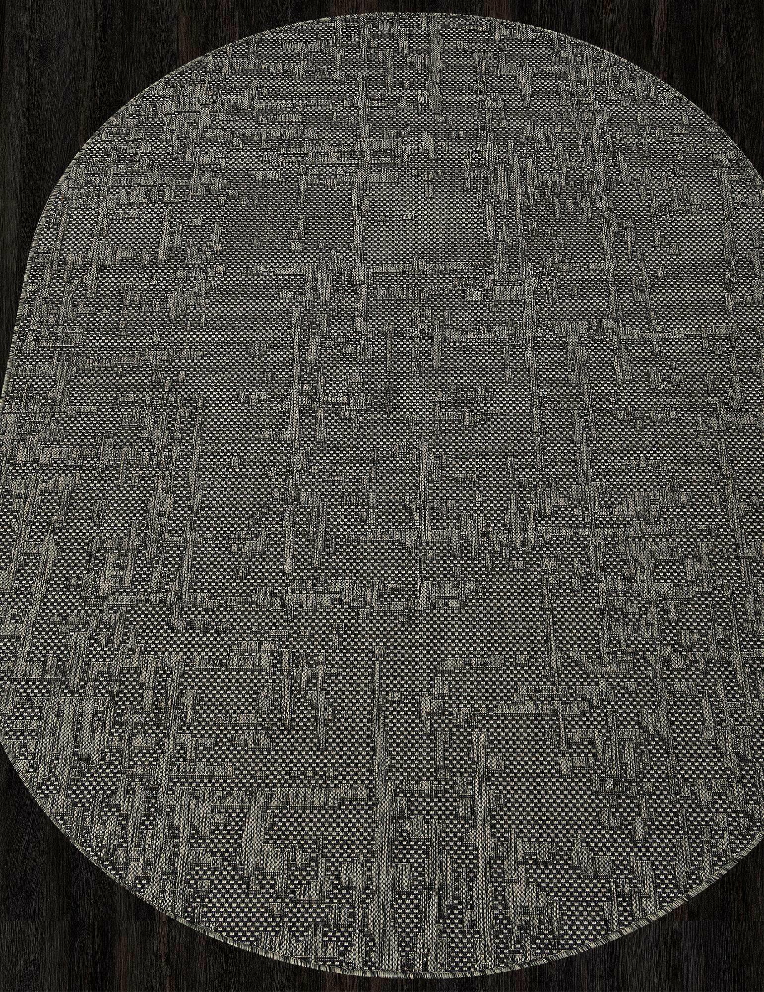 Ковер циновка Овальный на пол на кухню в гостиную 100х200 см современный безворсовой 320958 KoverVDom